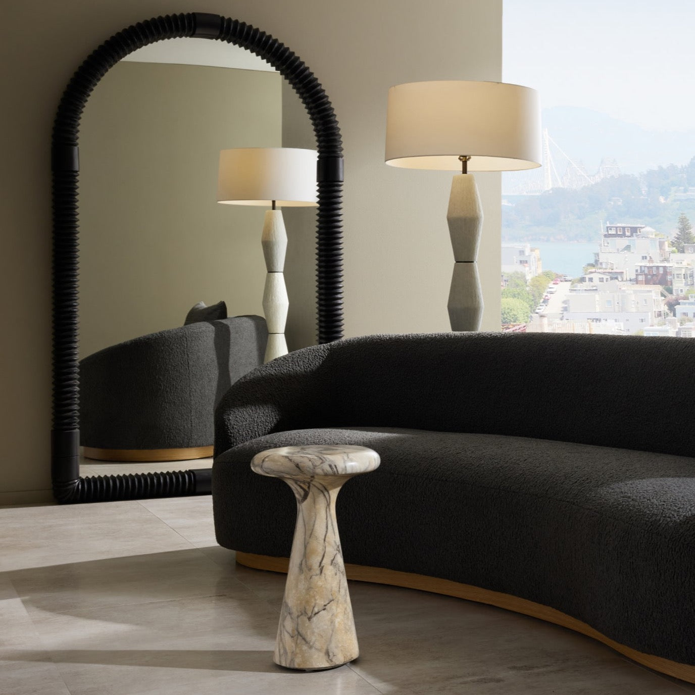 Brody Floor Mirror – Black Rooster Decor