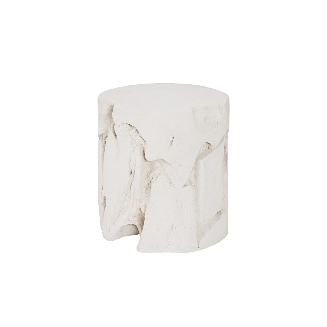 Chopped Stone Stool – Black Rooster Decor