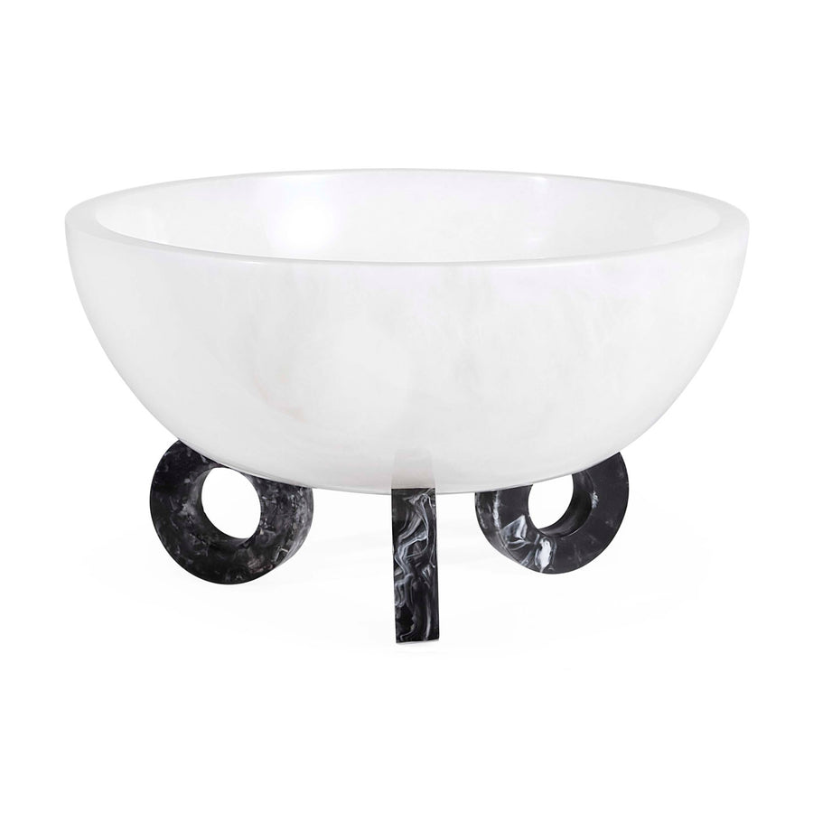Mustique Black & White Disc Bowl – Black Rooster Decor