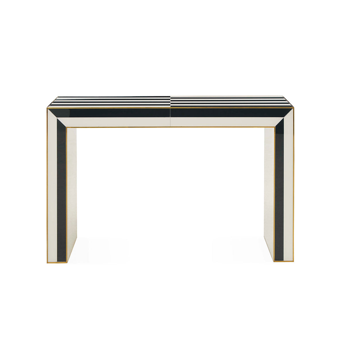 Op Art Waterfall Console – Black Rooster Decor