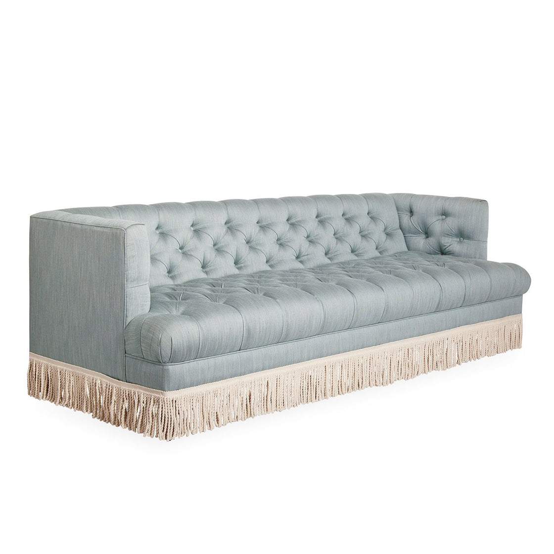Baxter Fringe Sofa – Black Rooster Decor