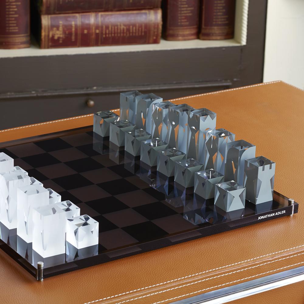 Acrylic Chess Set – Black Rooster Decor