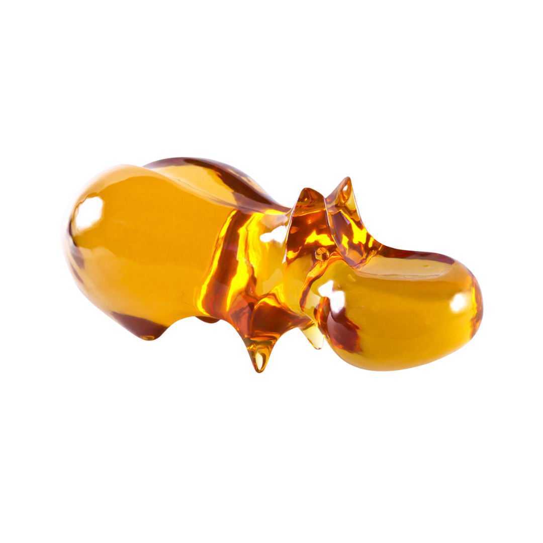 Giant Acrylic Hippo – Black Rooster Decor