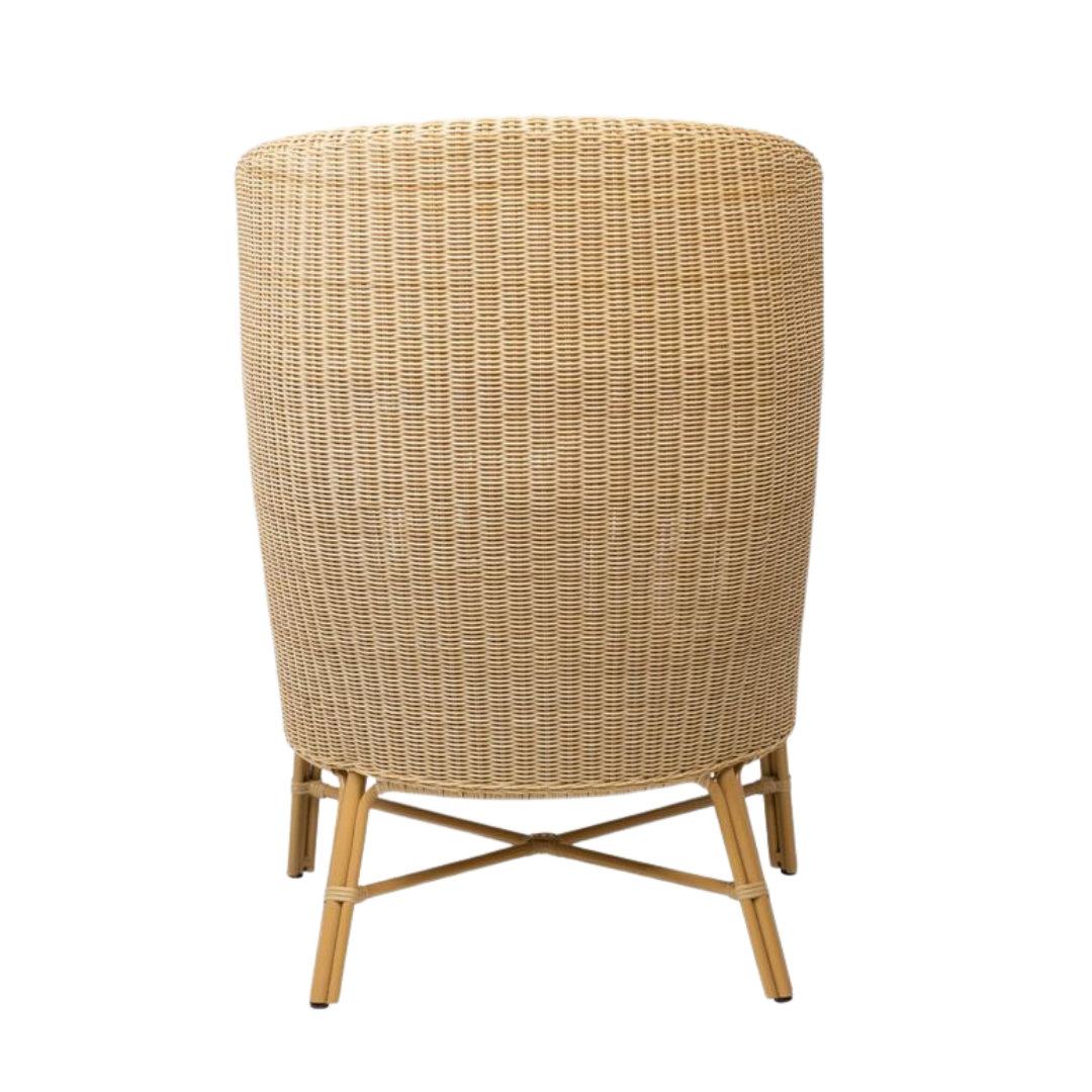 Palm Barrel Lounge Chair – Black Rooster Decor