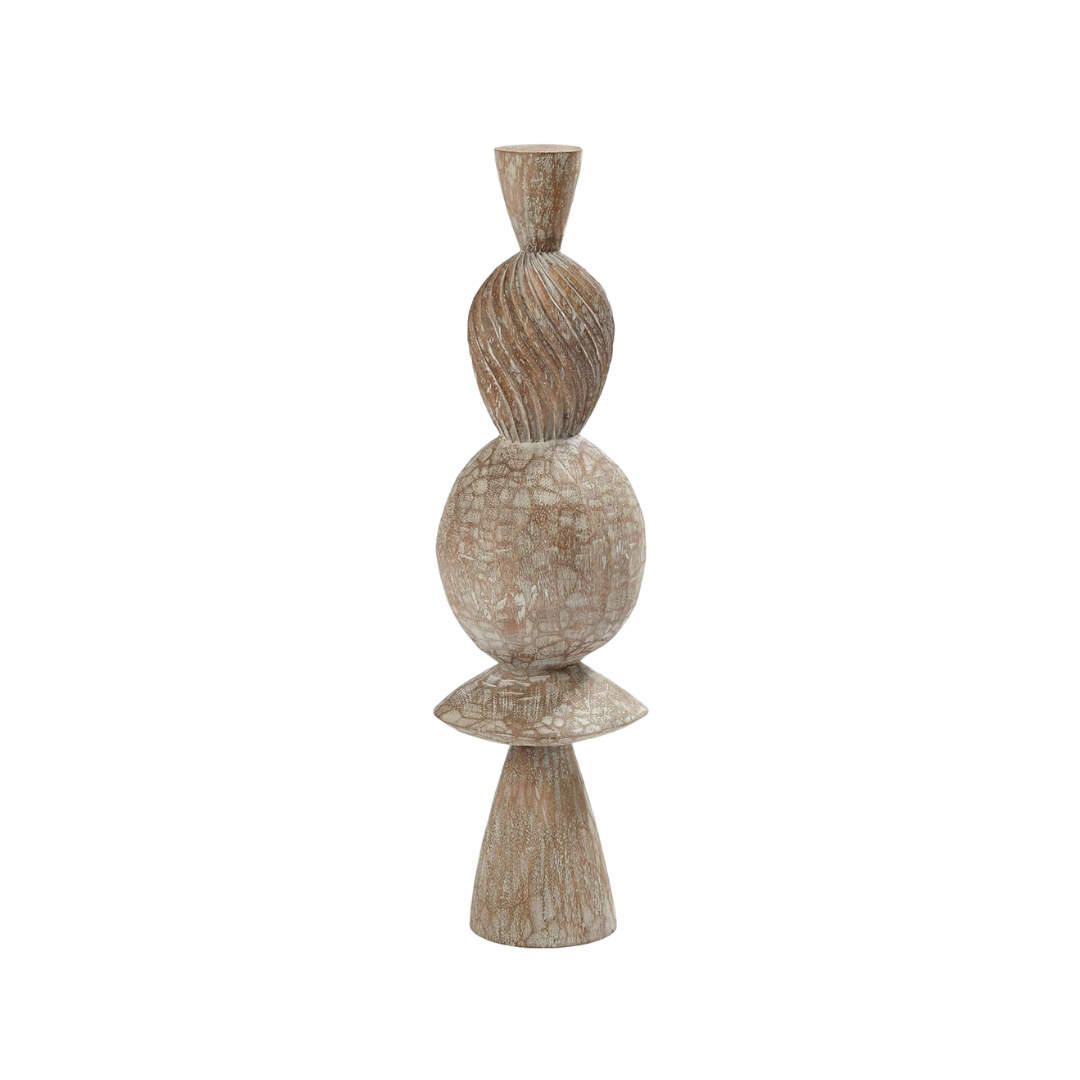Shapely Totem Pillar – Black Rooster Decor