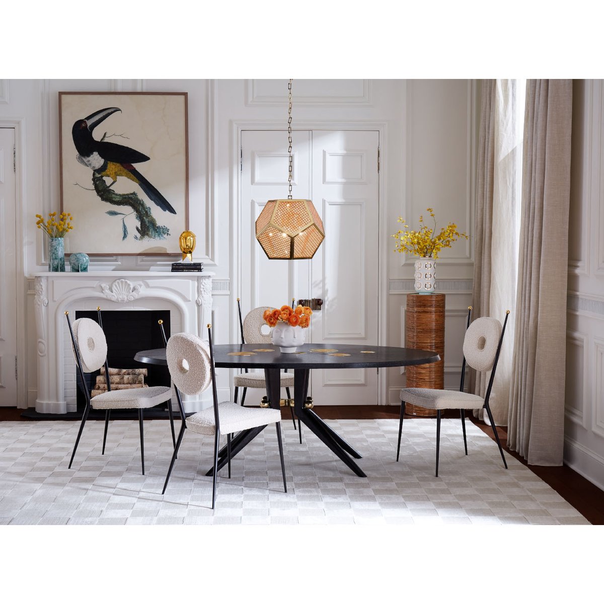 Trocadero Dining Table – Black Rooster Decor